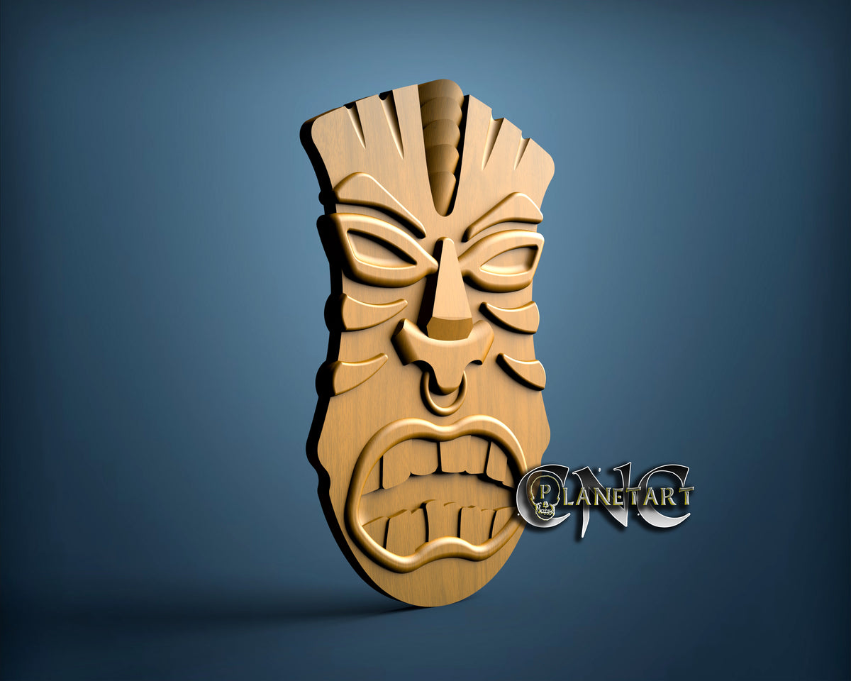 Tiki Mask, 3D STL Model 9956 – Cnc Planet Art
