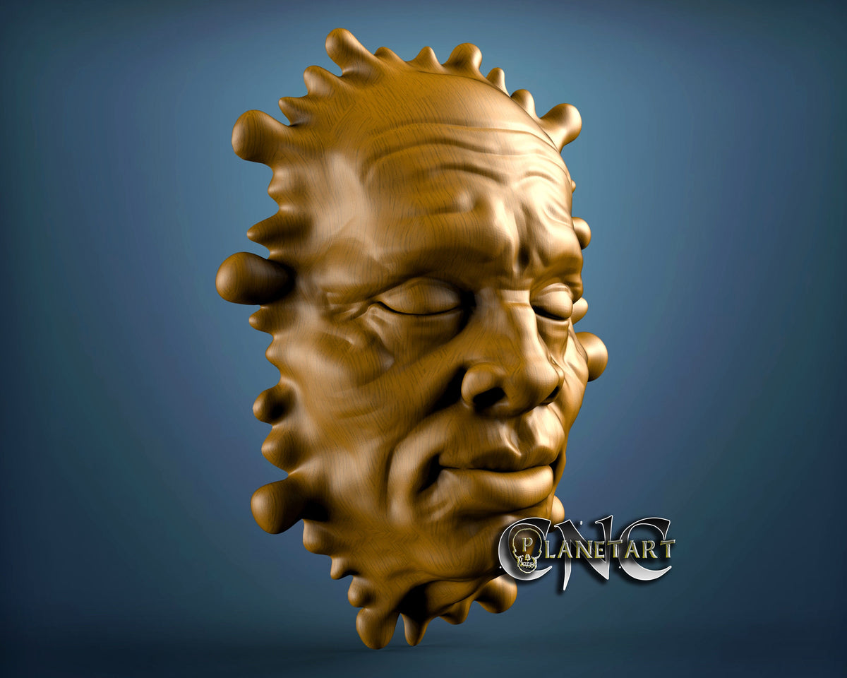 Artistic Face, 3D STL Model 6269 – Cnc Planet Art