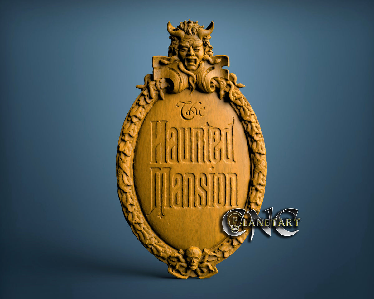 The Haunted Mansion, 3D STL Model 10233 – Cnc Planet Art
