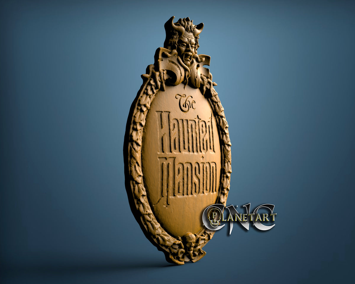 The Haunted Mansion, 3D STL Model 10233 – Cnc Planet Art