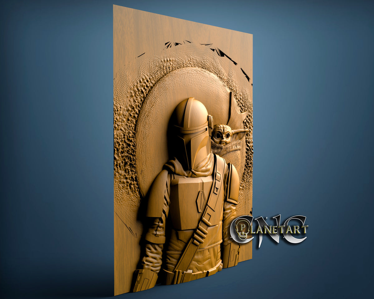 Mandalorian, 3D STL Model 10267 – Cnc Planet Art