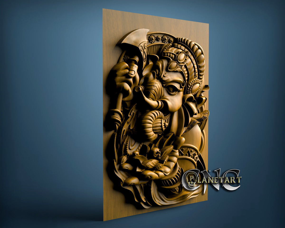 Ganesh, 3D STL Model 1357 – Cnc Planet Art