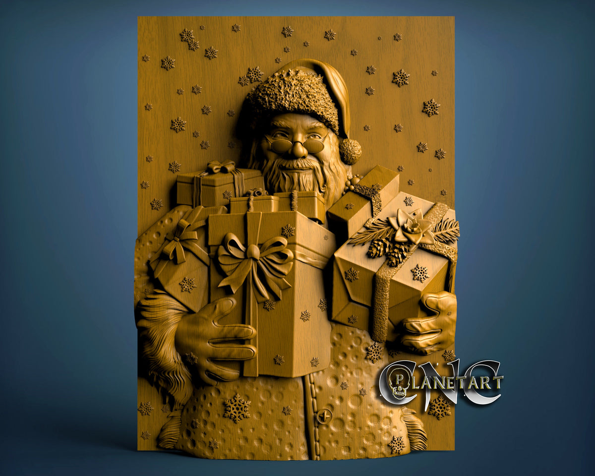 Santa Claus, 3D STL Model 10125 – Cnc Planet Art