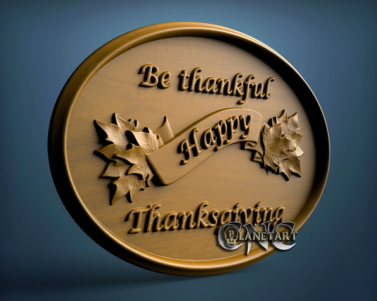 Happy Thanksgiving, 3D STL Model 10147 – Cnc Planet Art