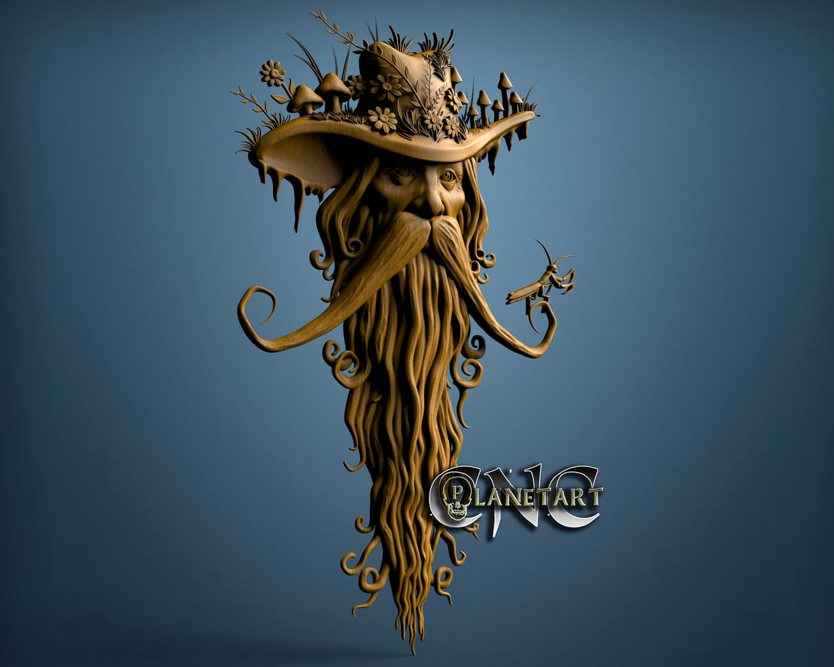 Wizard of the forest, 3D STL Model 6283 – Cnc Planet Art