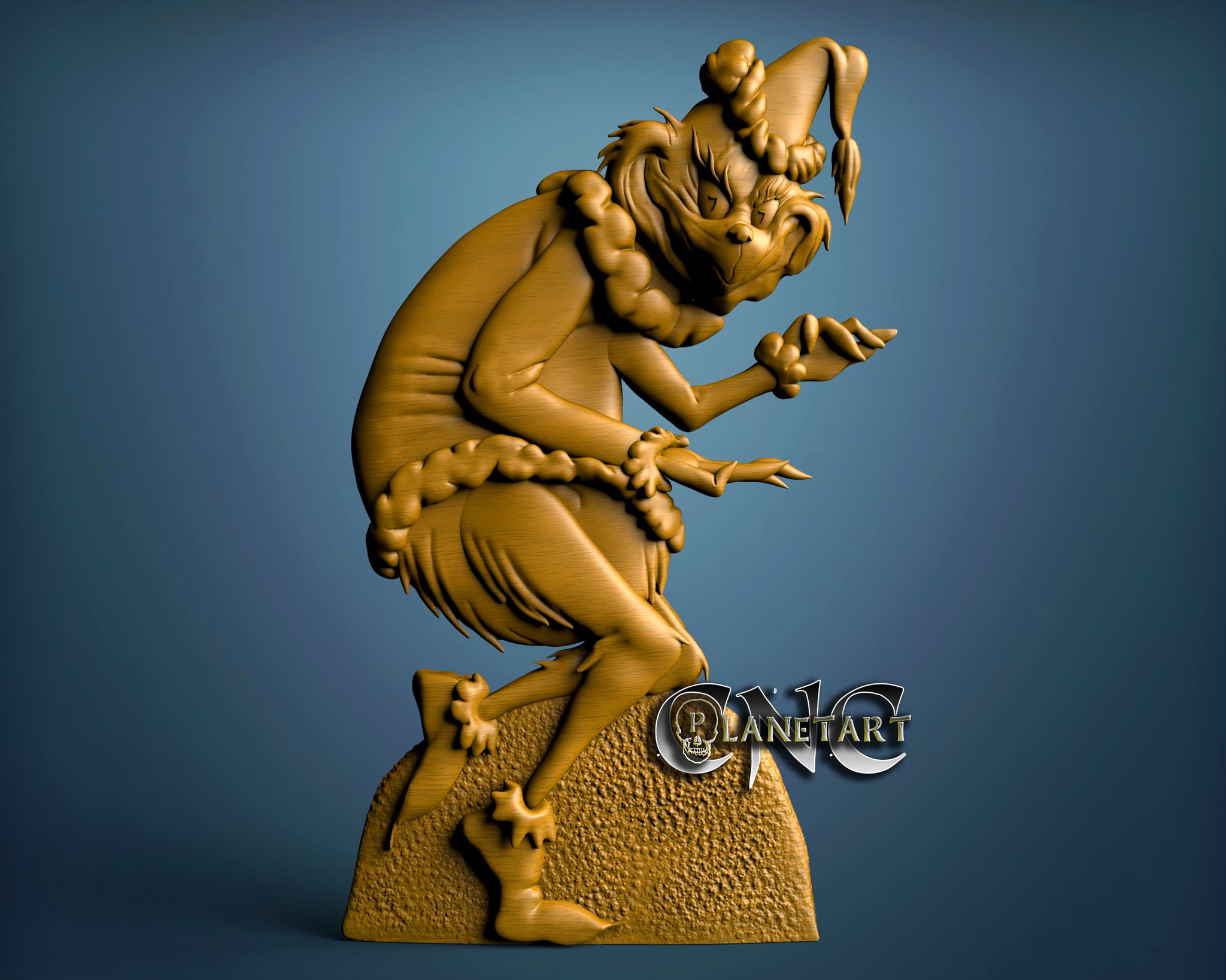 The Grinch, 3D STL Model 10135 – Cnc Planet Art