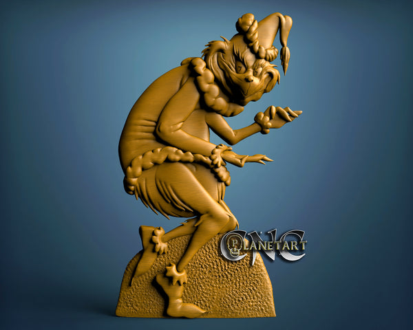 The Grinch, 3D STL Model 10135 – Cnc Planet Art