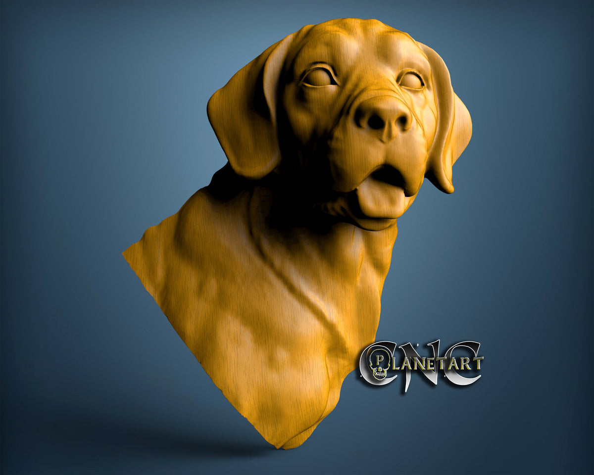 Labrador Dog, 3D STL Model 0803 – Cnc Planet Art