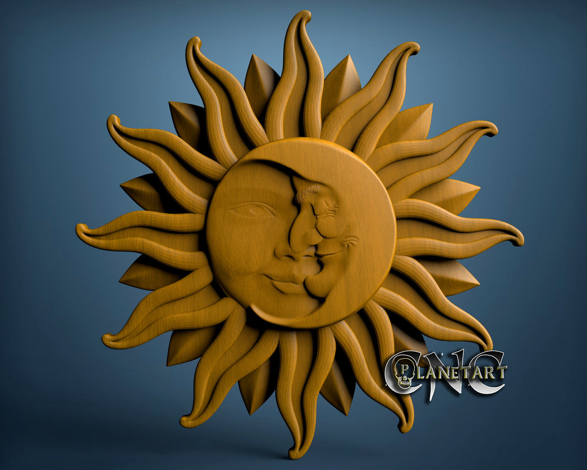 Sun, 3D STL Model 6548 – Cnc Planet Art
