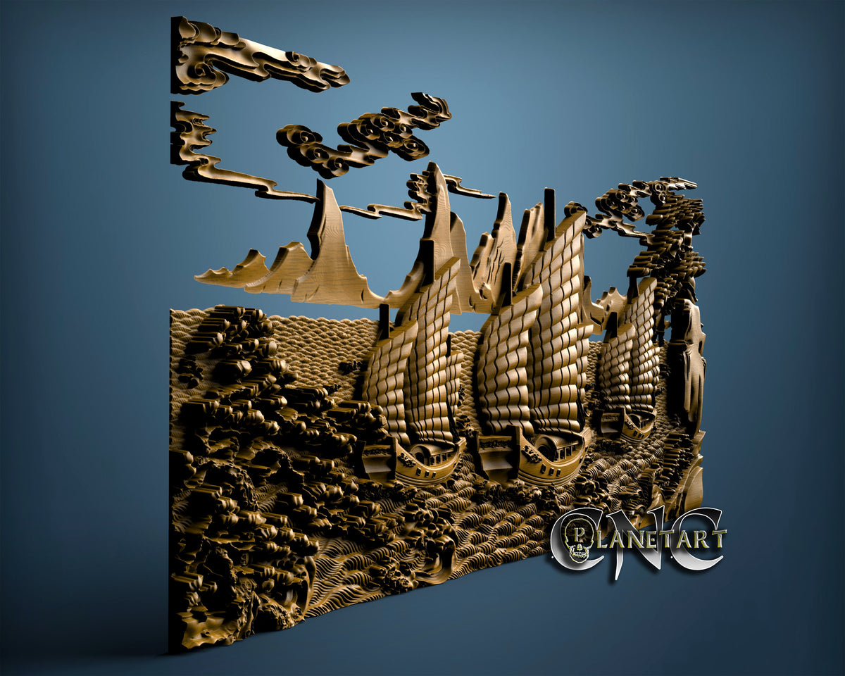 View in Sea, 3D STL Model 2643 – Cnc Planet Art