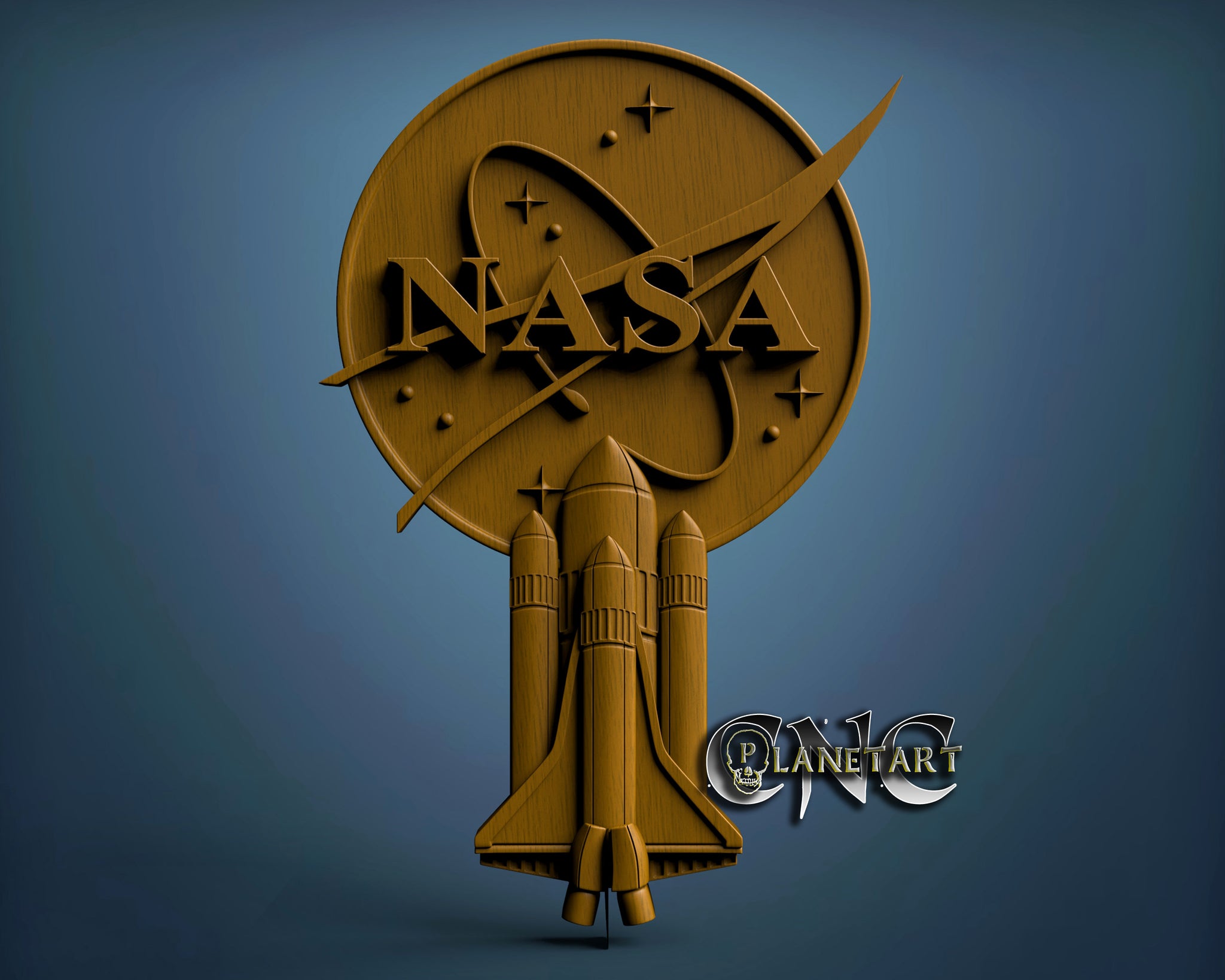 Nasa, 3D STL Model 10019 – Cnc Planet Art