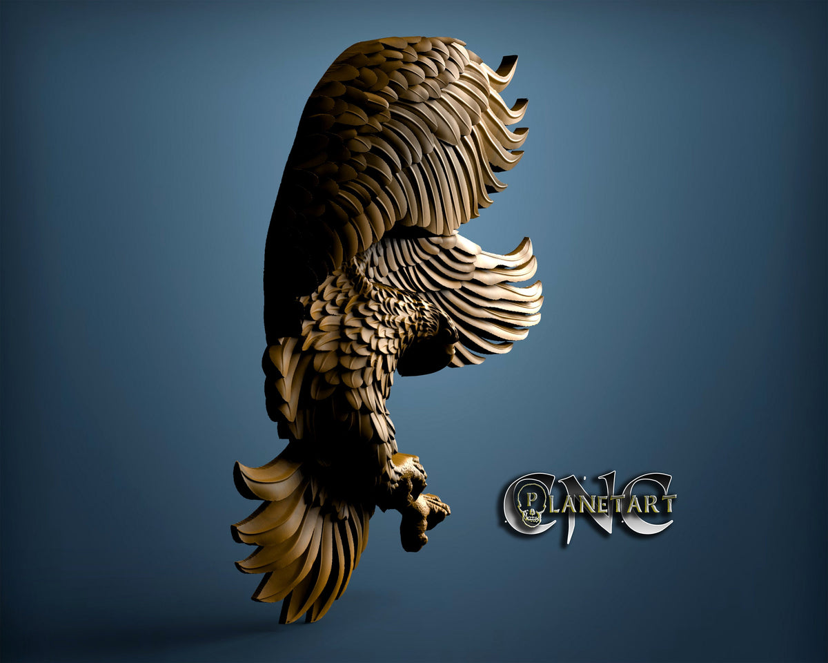 Eagle, 3D STL Model 0446 – Cnc Planet Art