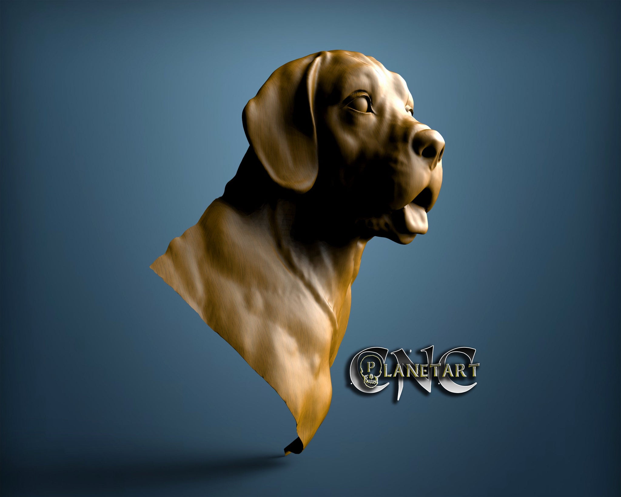 Labrador Dog, 3D STL Model 0803 – Cnc Planet Art