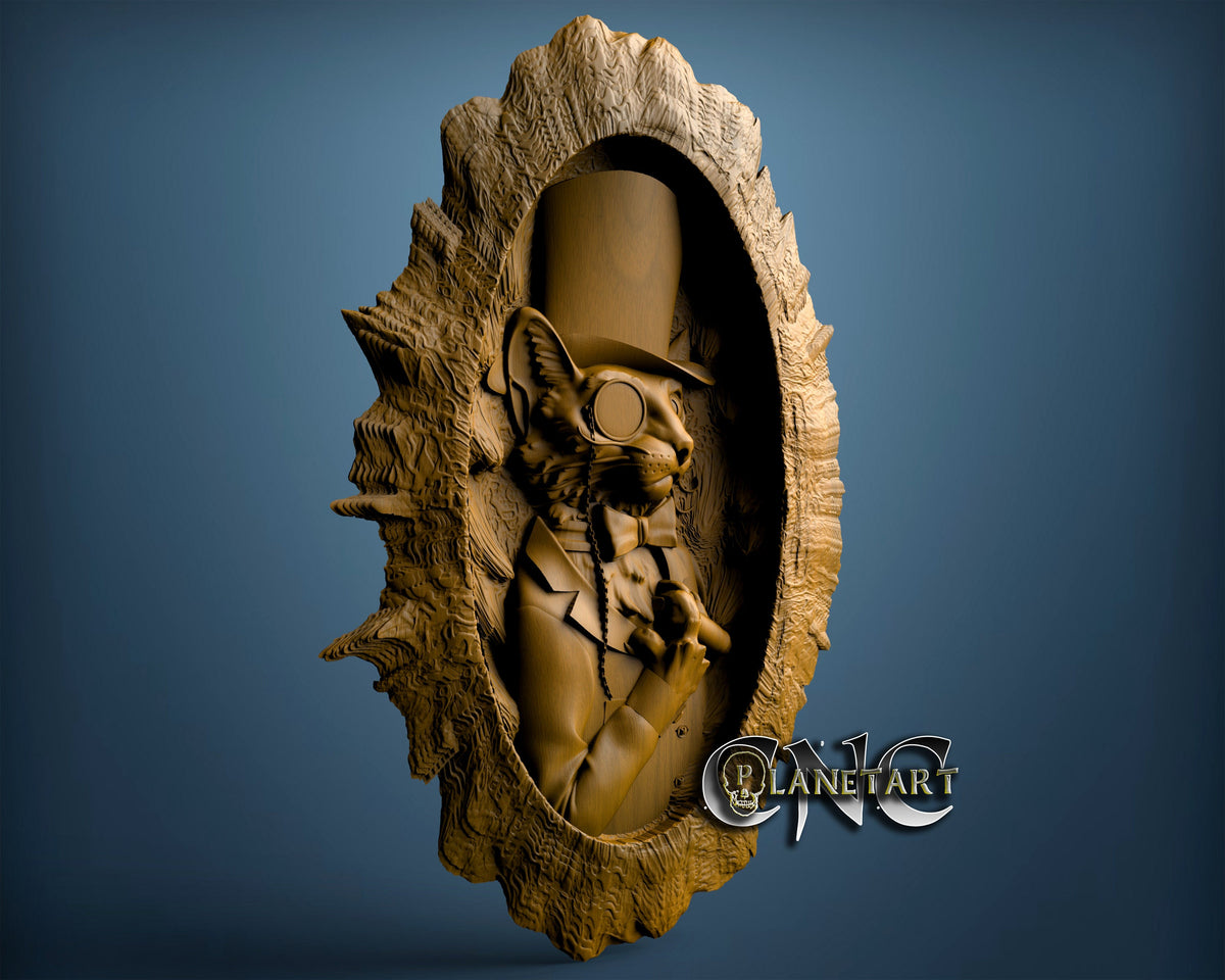 Cheshire Cat, 3D STL Model 6261 – Cnc Planet Art