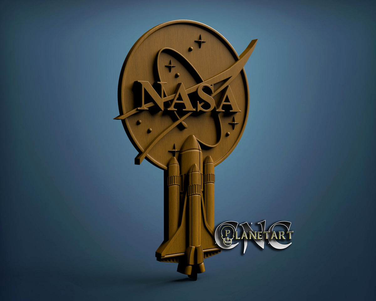 Nasa, 3D STL Model 10019 – Cnc Planet Art