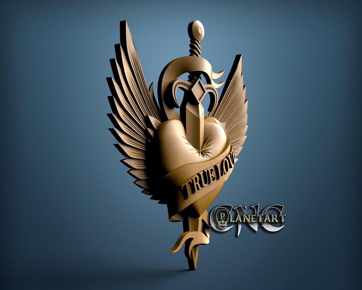 Heart True Love, 3D STL Model 10295 – Cnc Planet Art