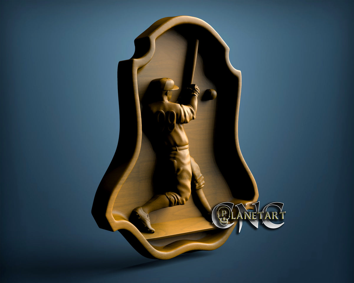 Baseball player, 3D STL Model 10191 – Cnc Planet Art