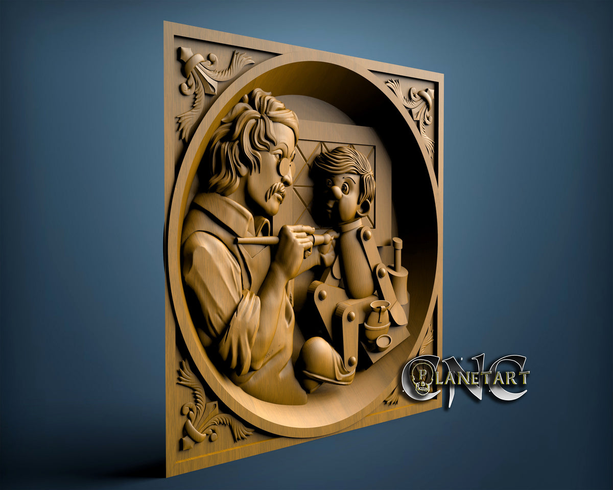 Pinocchio, 3D STL Model 10259 – Cnc Planet Art