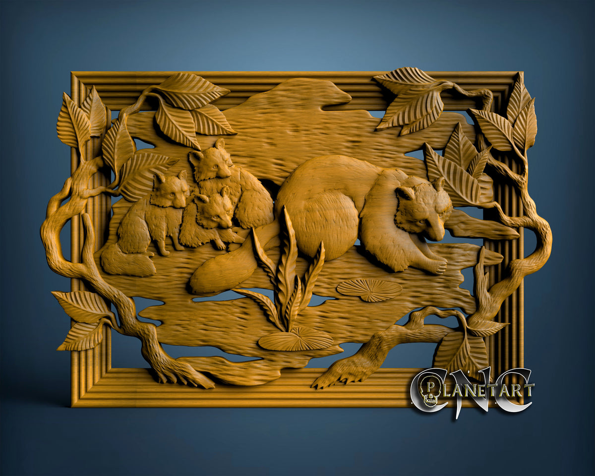 Raccoon, 3D STL Model 0929 – Cnc Planet Art