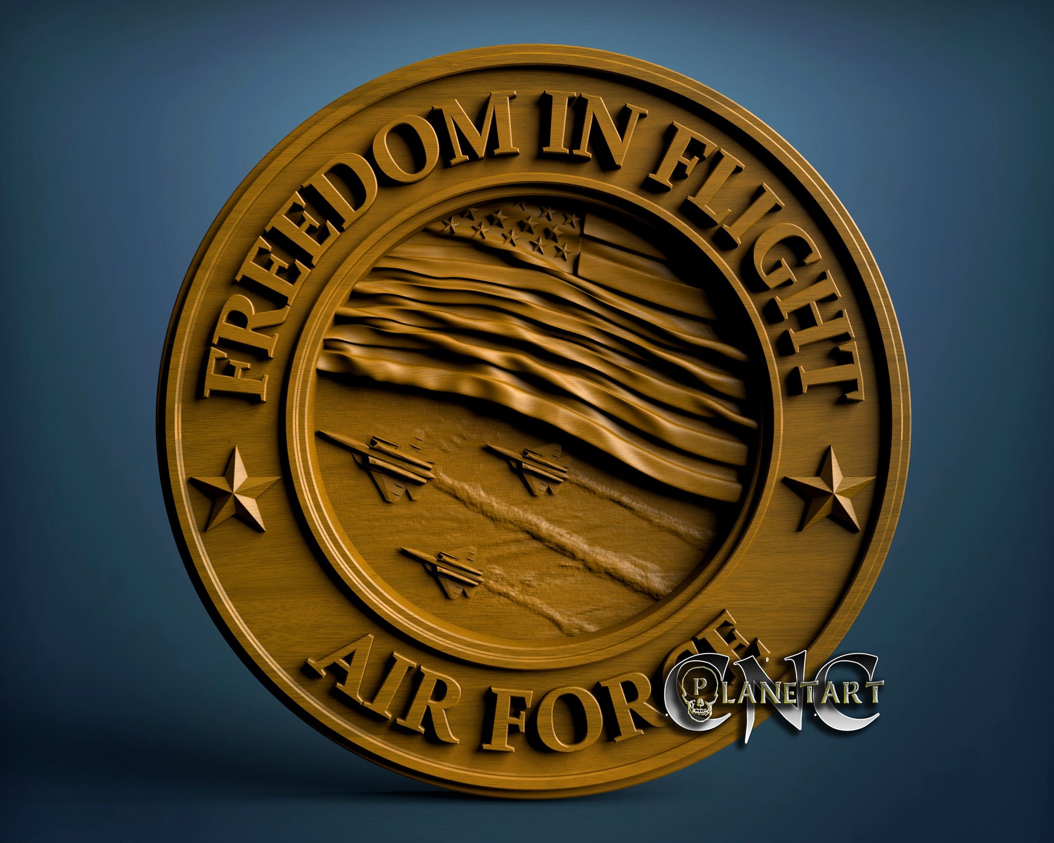 Freedom, 3D STL Model 10055 – Cnc Planet Art