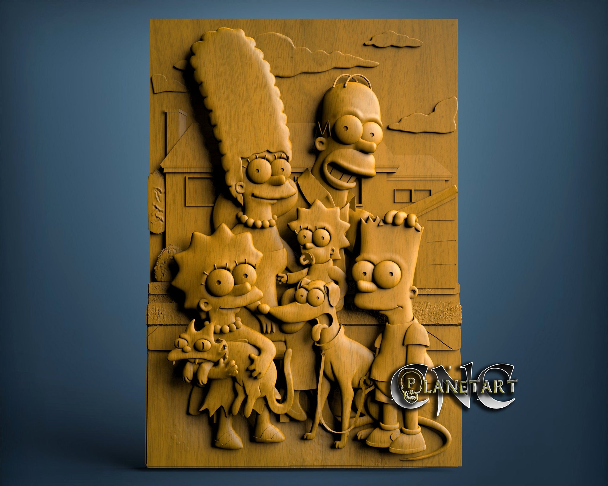 The Simpsons, 3D STL Model 10272 – Cnc Planet Art