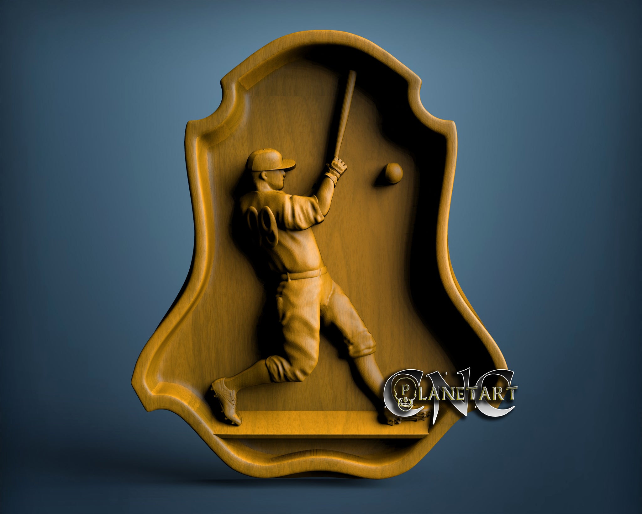 Baseball player, 3D STL Model 10191 – Cnc Planet Art